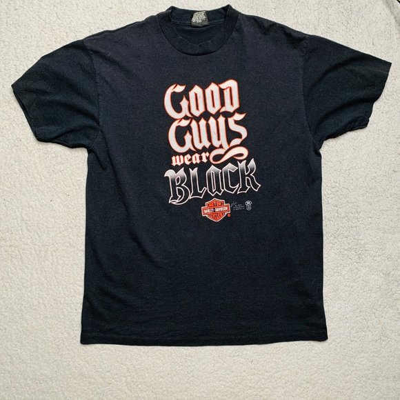 Harley-Davidson | Shirts | Vtg Harley Davidson 3d Emblem Good Guys Wear ...